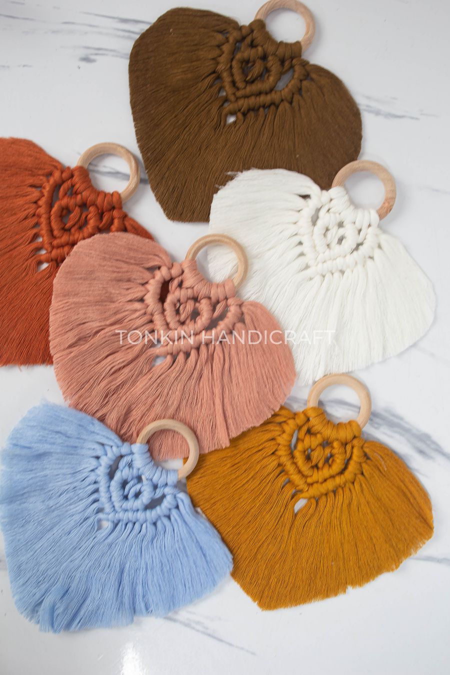 Macrame Simple Wall Leaves — TONKIN HANDICRAFT