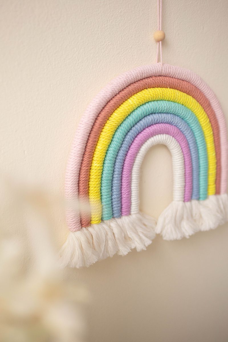 Rainbow Macrame Wall Hanging — TONKIN HANDICRAFT